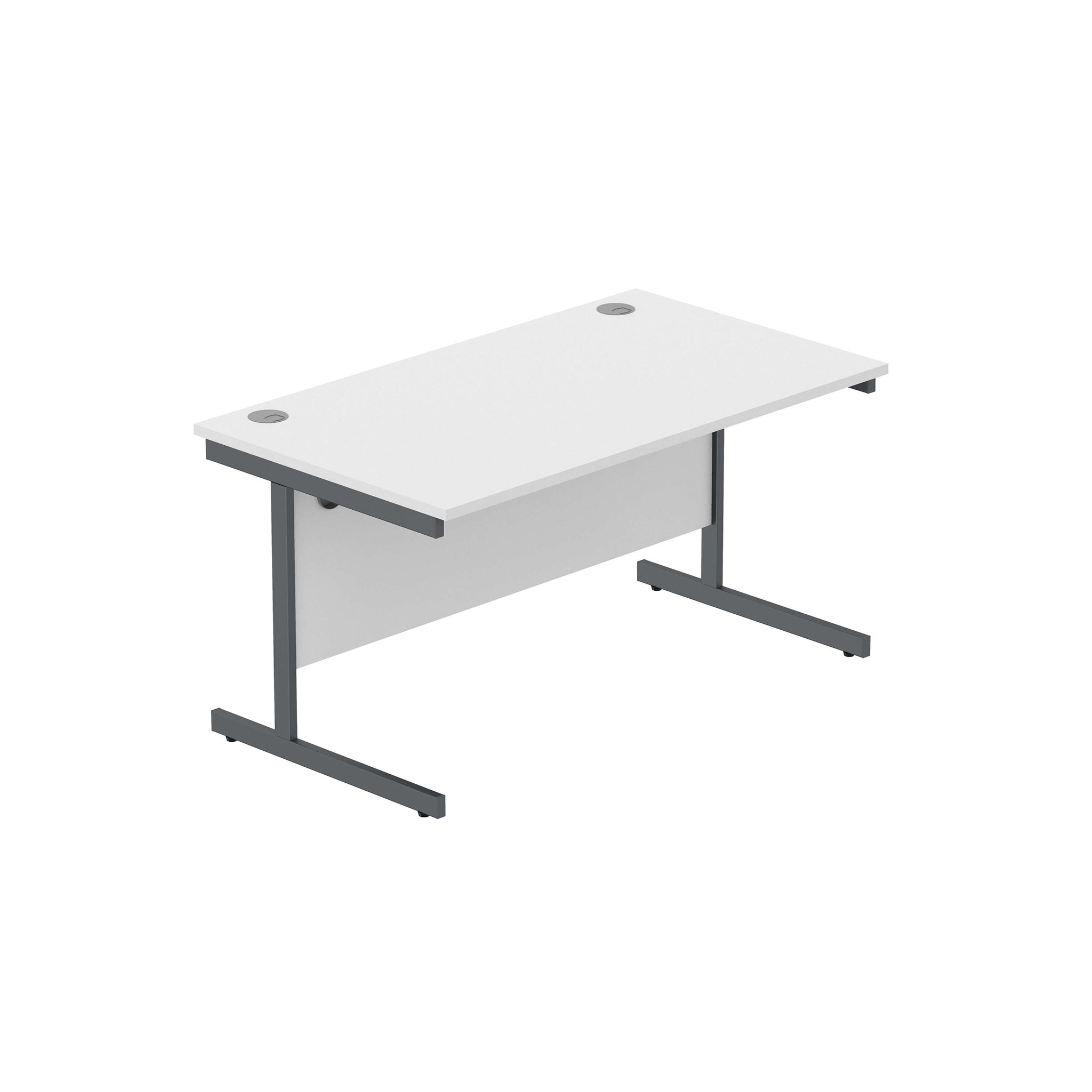 Office Rectangular Desk with Steel Single Upright Cantilever Frame (FSC ...