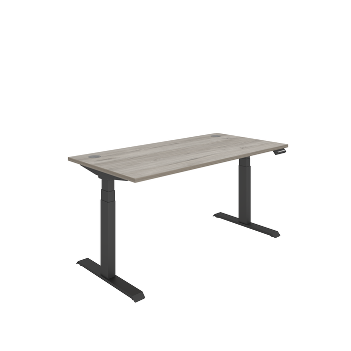 Office Rectangular Dual Motor Sit Stand Desk (FSC) | 1800X800 | Grey ...