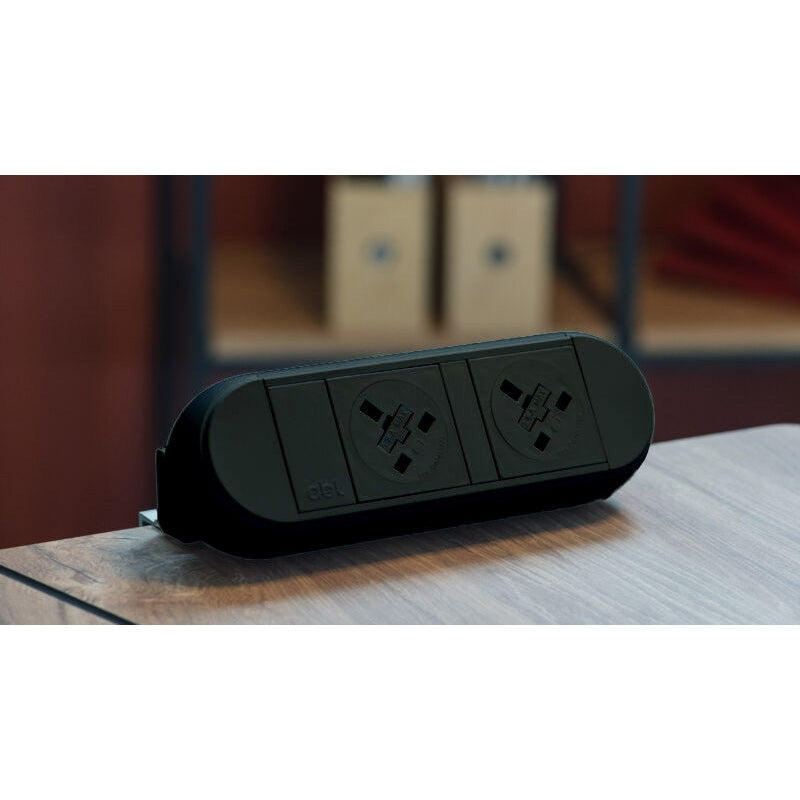 Desktop Power Module with 2 UK Power Sockets